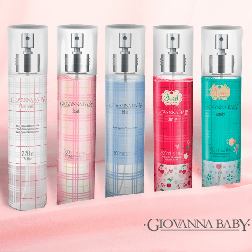 Lançamento: Conheça o Body Splash da Giovanna Baby, com diversas opções ...